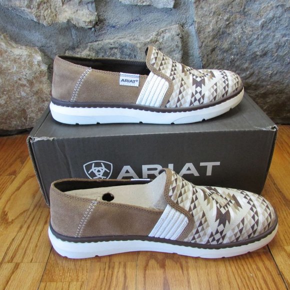 Ariat | Shoes | New Ariat Womens Ryder Slip On Sneaker Loafer Tan ...
